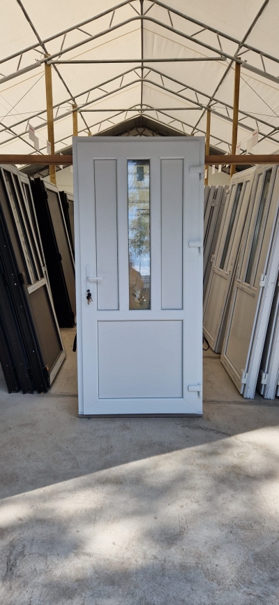 PVC ĀRDURVIS WDS, Nr.3, balta, STIKLA PAKETE 24MM - Vital-Ka SIA